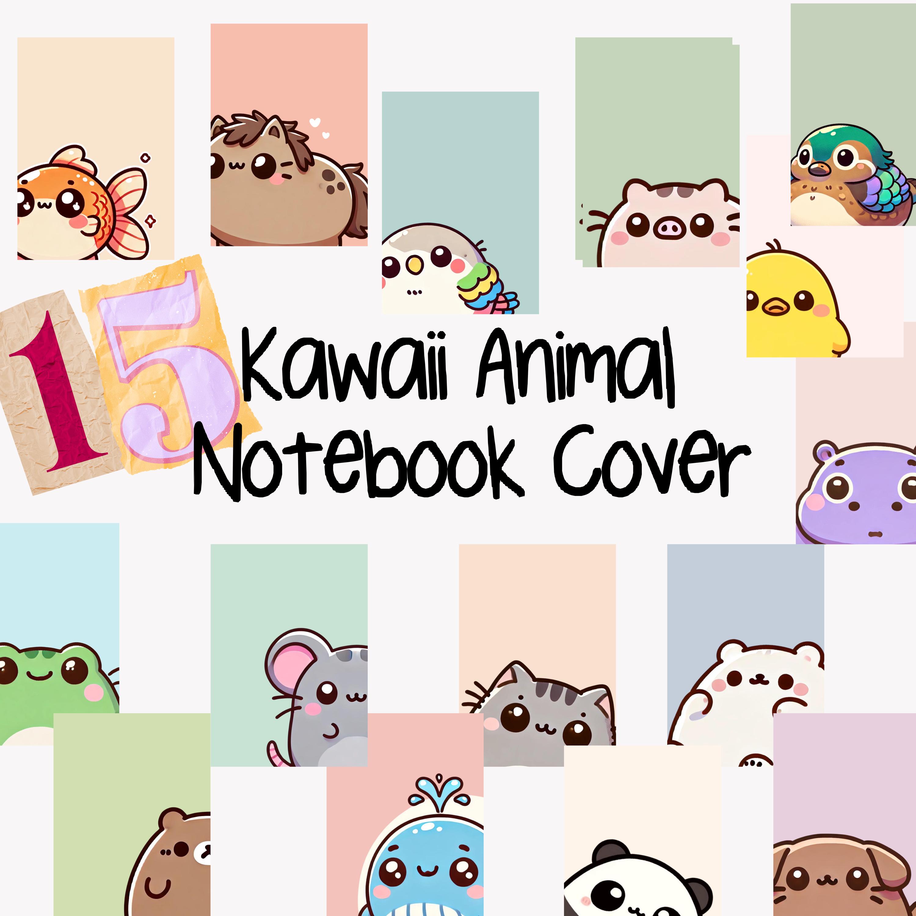 Kawaii Animals Digital Notebook Covers Digital Notebook Goodnotes Cover ...