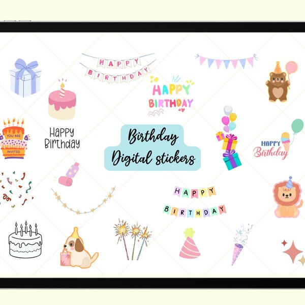 Birthday Planner Stickers - Etsy