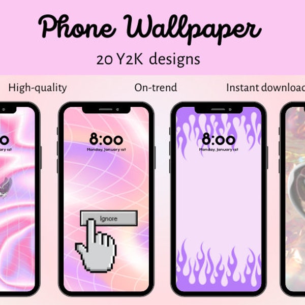 Y2k Aesthetic Wallpaper - Etsy