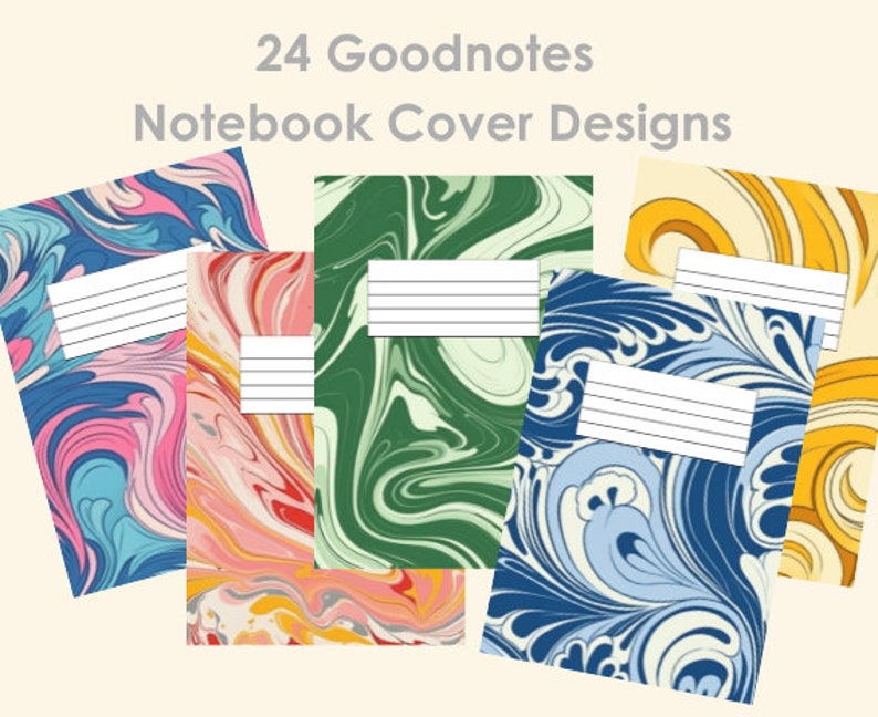 Groovy Digital Notebook Covers Digital Notebook Goodnotes Cover ...