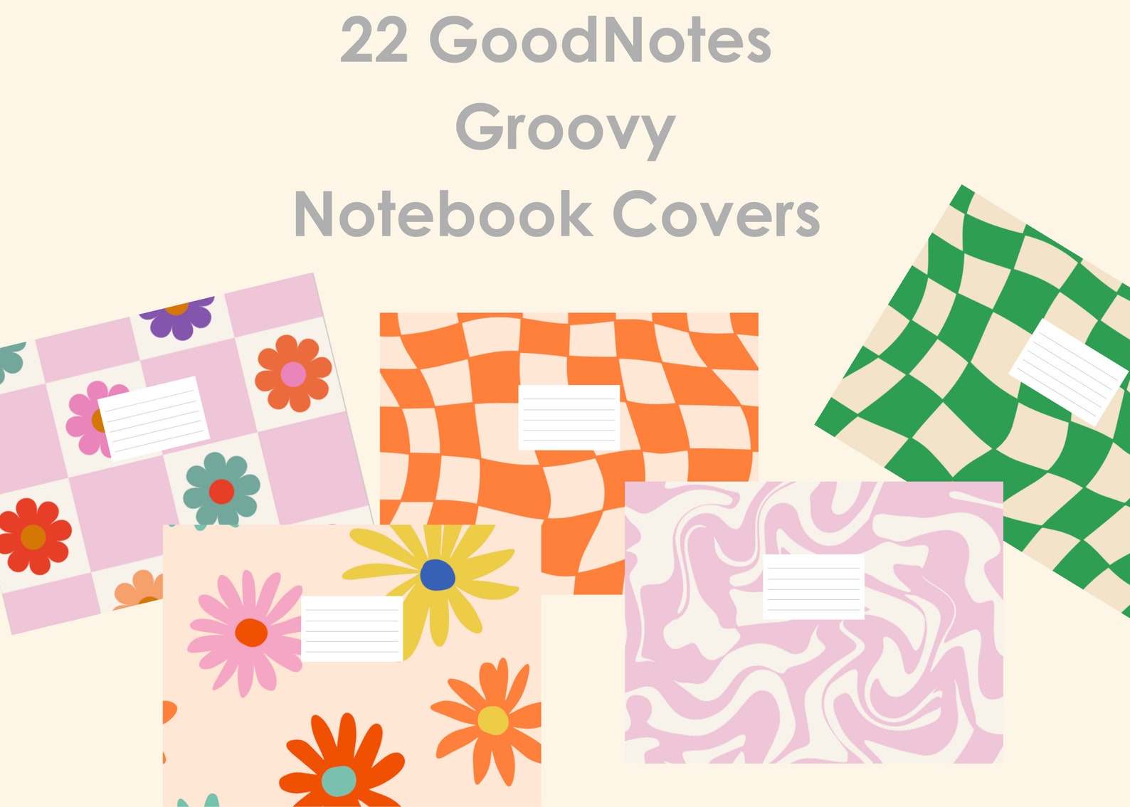 Groovy Digital Notebook Covers Landscape Digital Notebook Goodnotes ...