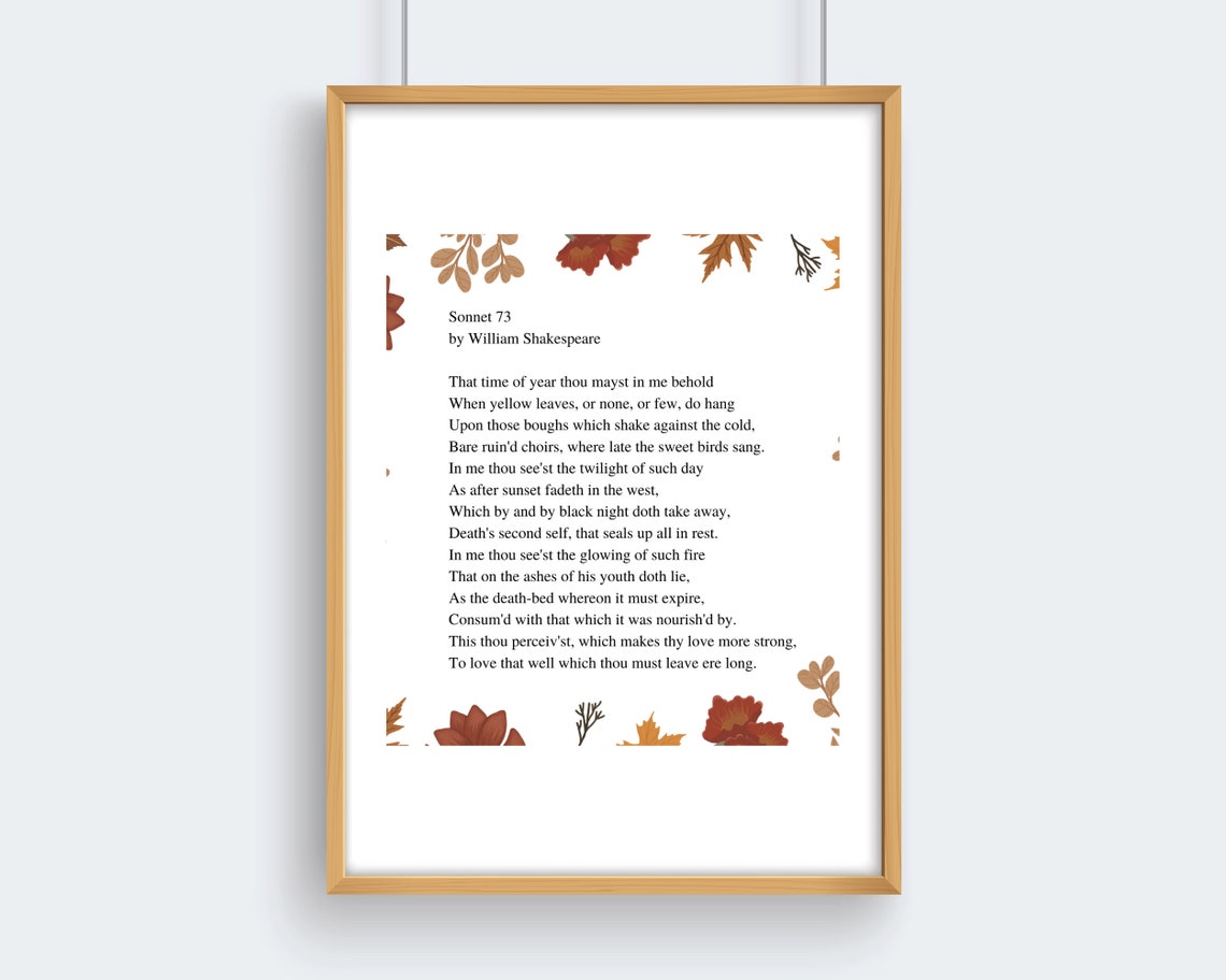 Autumn Poem Bundle, Homeschool Printable, Nature Poems, Wall Art ...