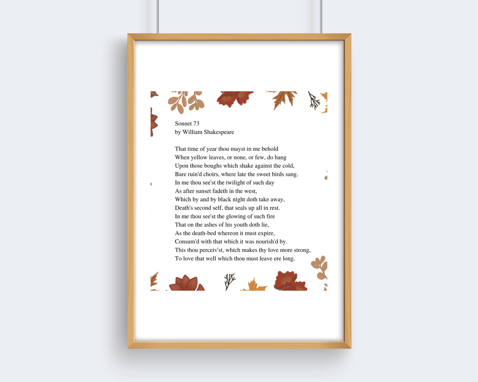 Autumn Poem Bundle, Homeschool Printable, Nature Poems, Wall Art ...