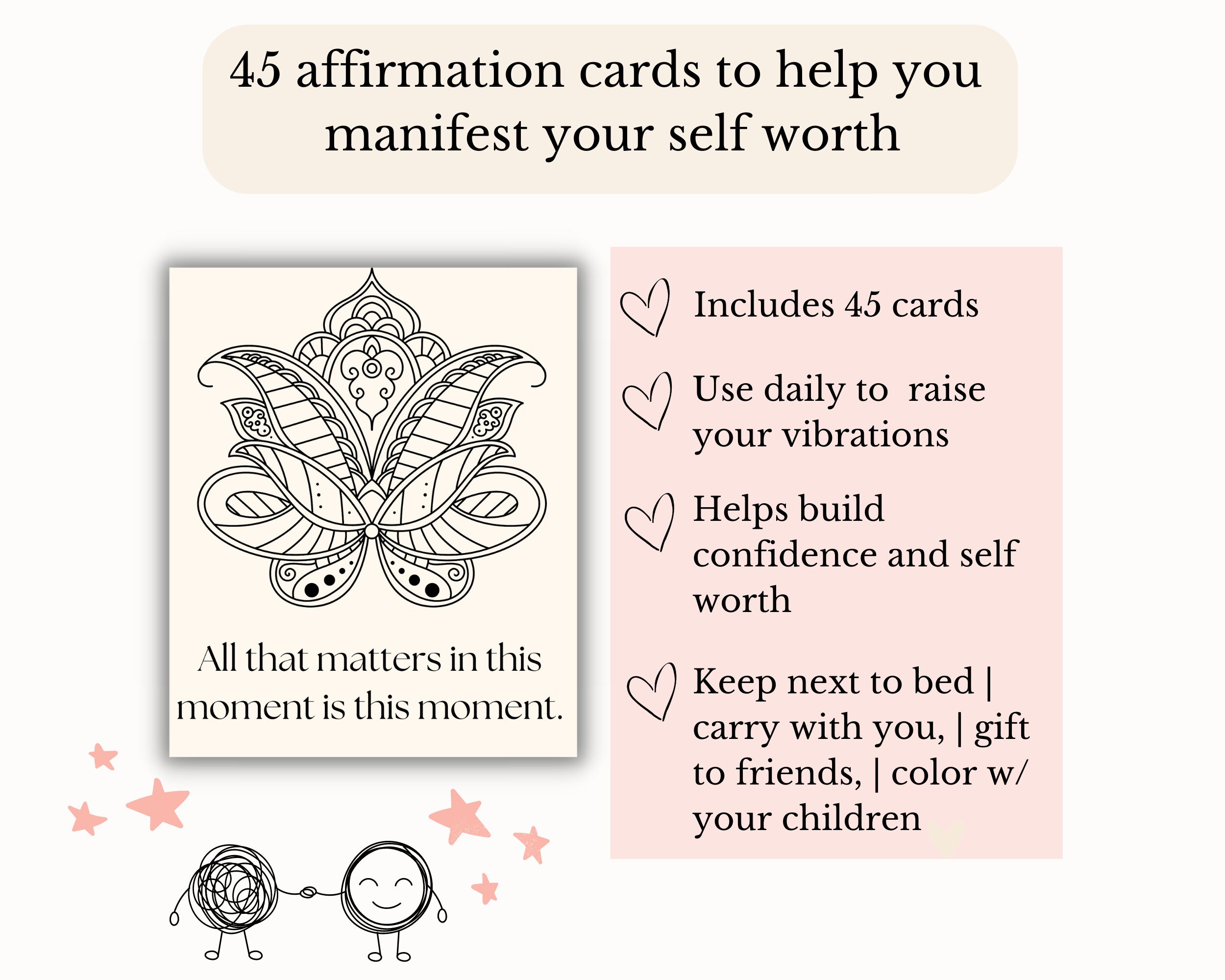Positive Affirmation Cards Affirmation Coloring Cards Positive - Etsy
