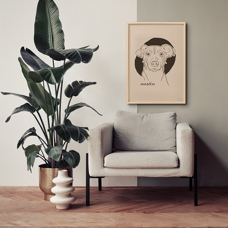 Illustration From Photo Custom Pet Art Personalized Dog - Etsy