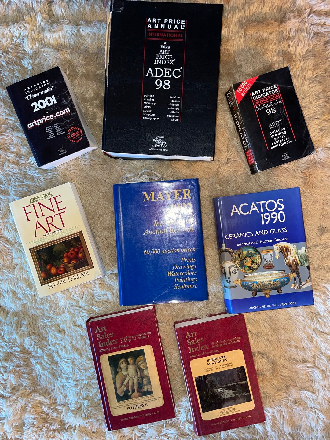 Set of 7 Vintage Books, International Auction Records, Fine Art Buying ...