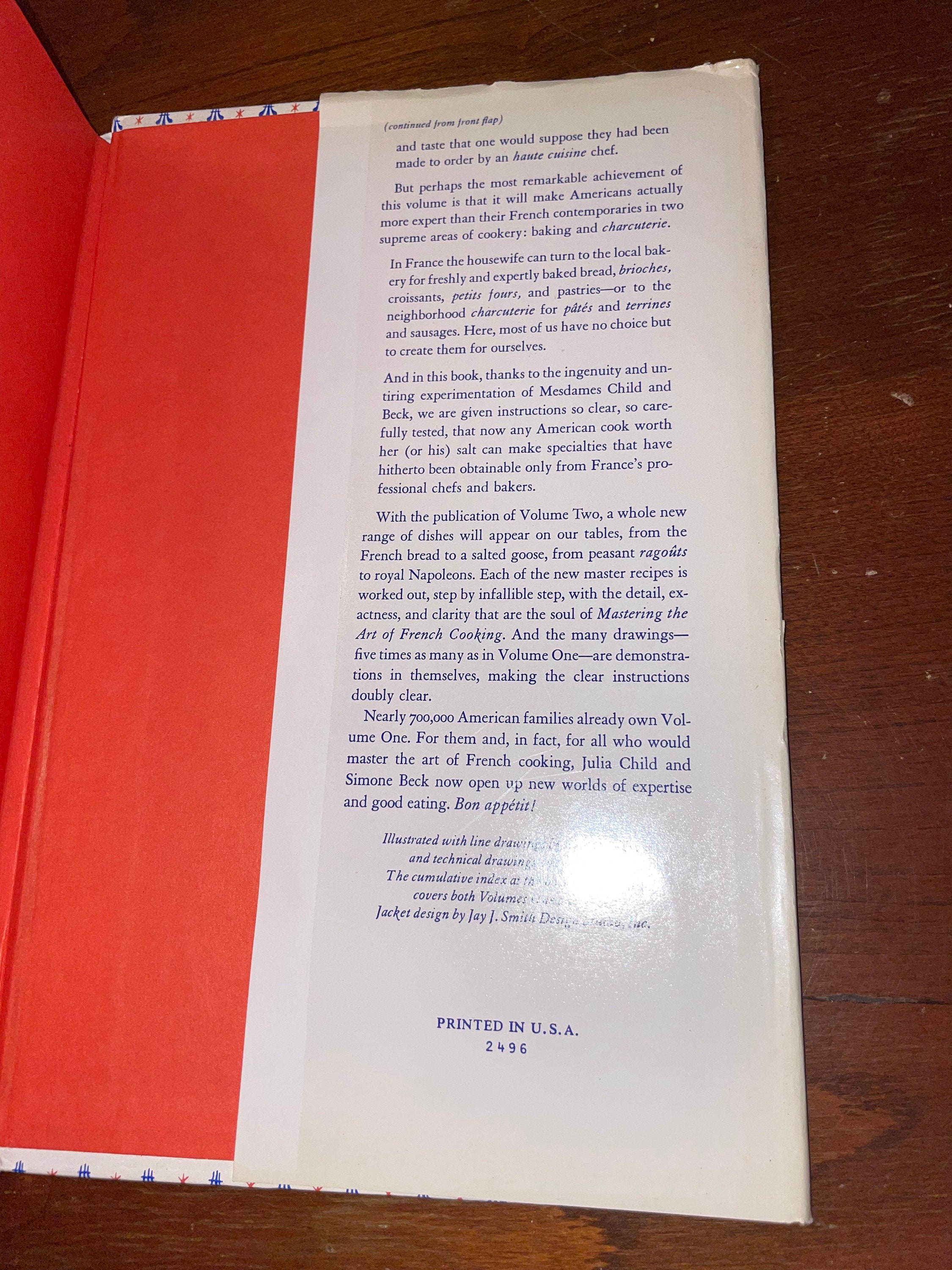 Mastering the Art of FRENCH COOKING Volume Two by Julia Child AND ...