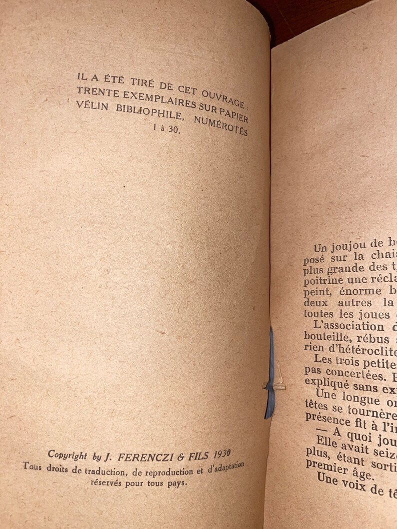 ANATOLE. 1930 Antique First Edition French Collector Book Par Lucie ...