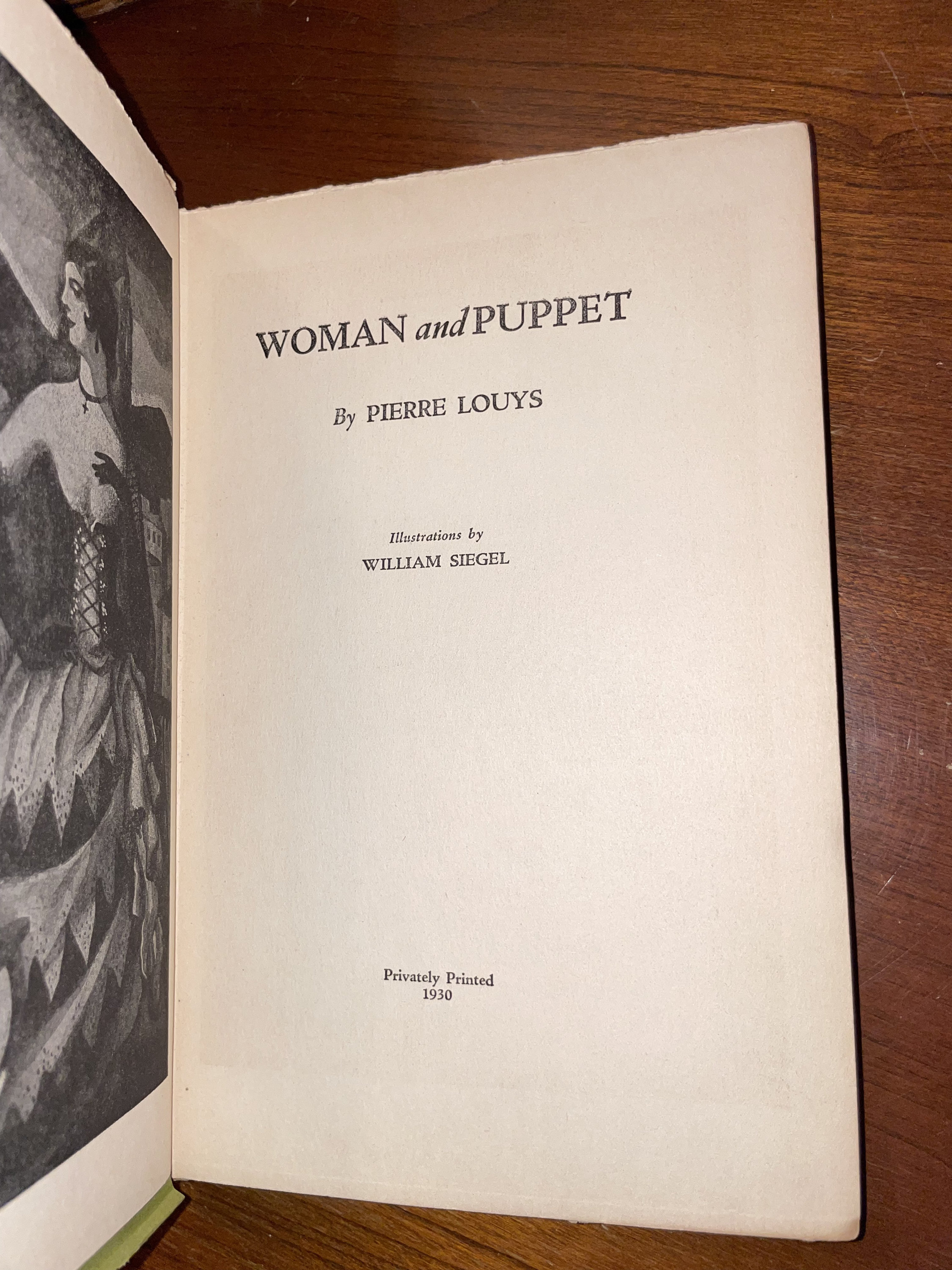 WOMAN and PUPPET by PIERRE Louys / Vintage Collection Book - Etsy