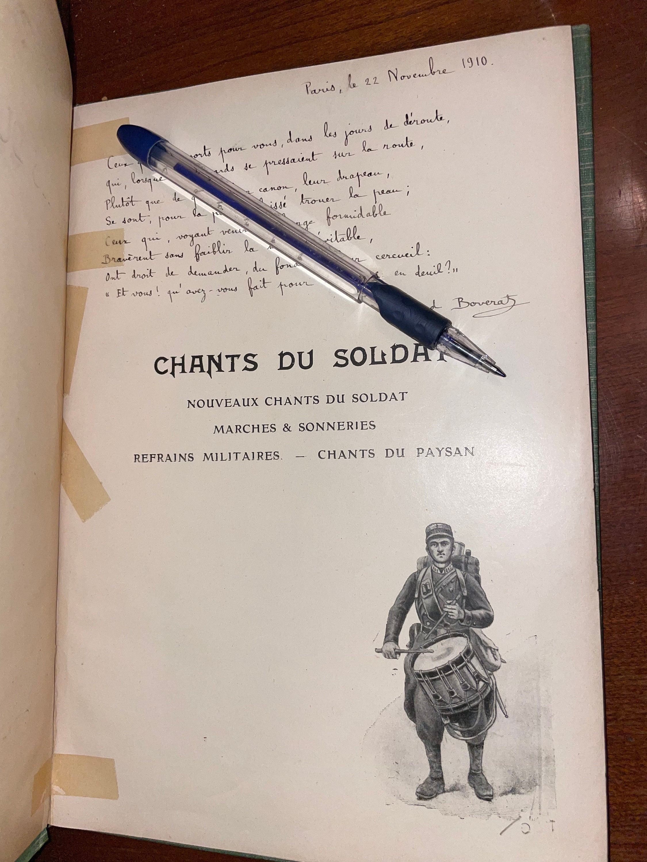 CHANTS Du SOLDAT NOUVEAUX Chants Du Soldat Par Paul Deroulede/signed ...