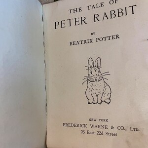 The Tale of Peter Rabbit by Beatrix Potter First Edition - Etsy