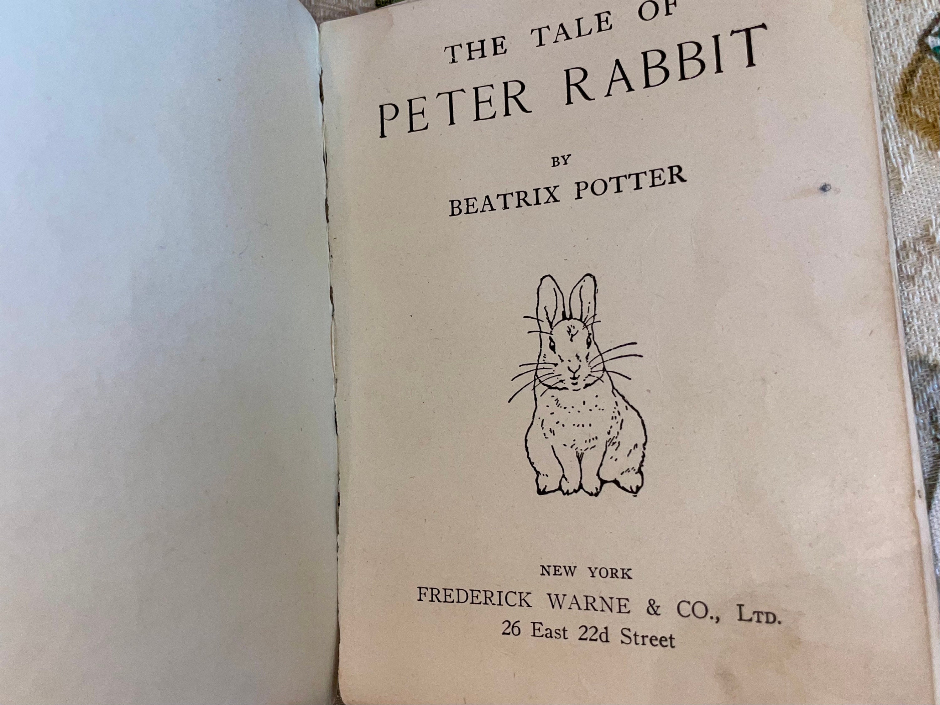 The Tale of Peter Rabbit by Beatrix Potter First Edition - Etsy