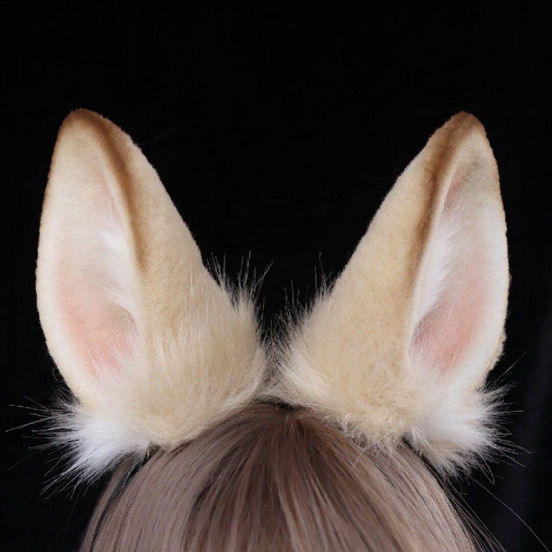 5.5/7 Realistic White/black/brown Bunny Ears Plush - Etsy