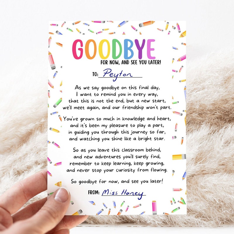 Student Teacher Thank You - Etsy