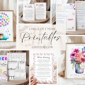 Teacher Goodbye Gift to Students, Last Day of School Gift From Teacher ...