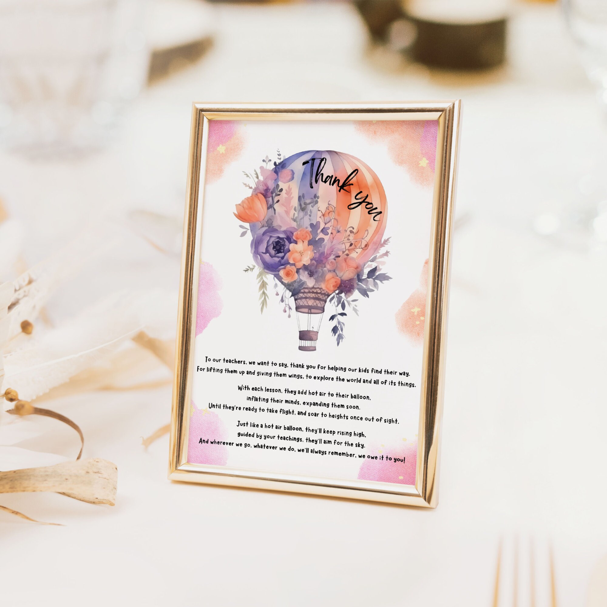 Teacher Goodbye Gift, Last Day of School Gift to Teacher, Parent Gift ...