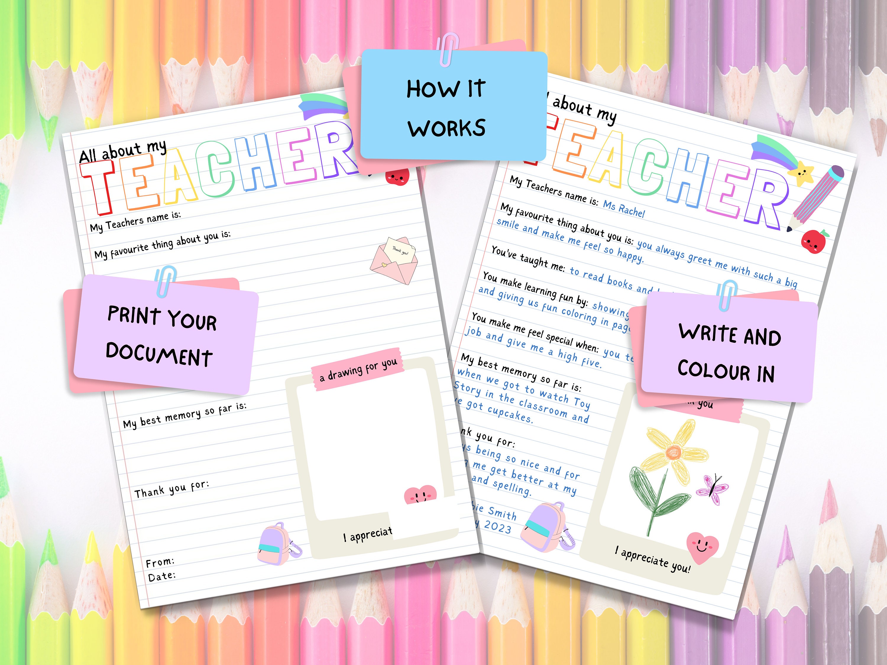 Teacher Appreciation Week Gift, Teacher Appreciation Week Printable ...