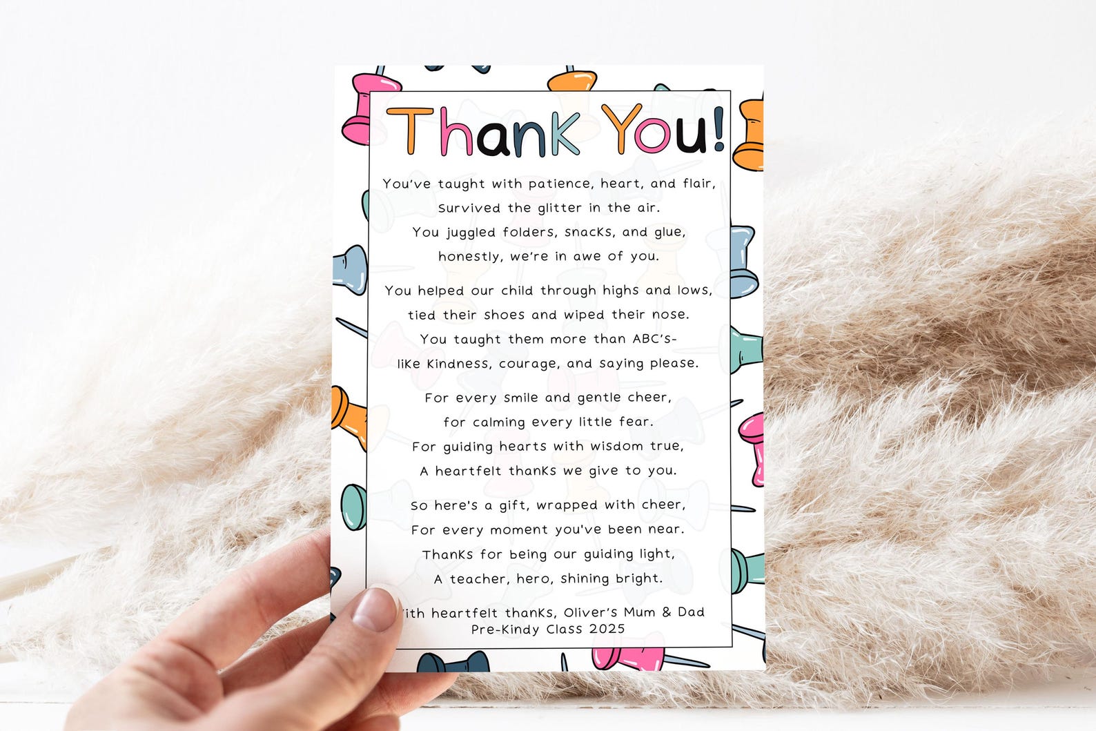 Editable Teacher Poem | End of Year Teacher Gift | Parent to Teacher ...