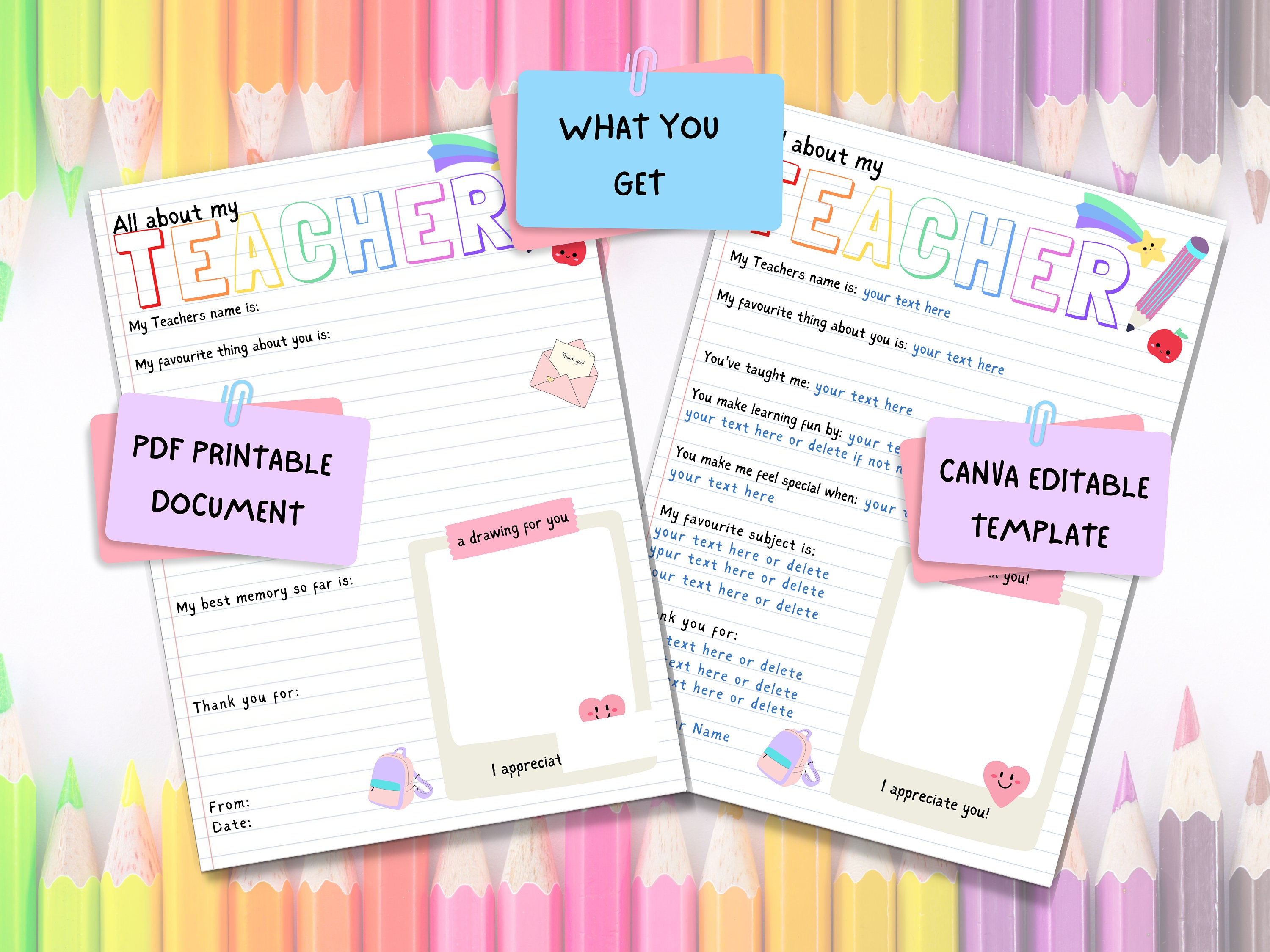 Teacher Appreciation Week Gift, Teacher Appreciation Week Printable ...