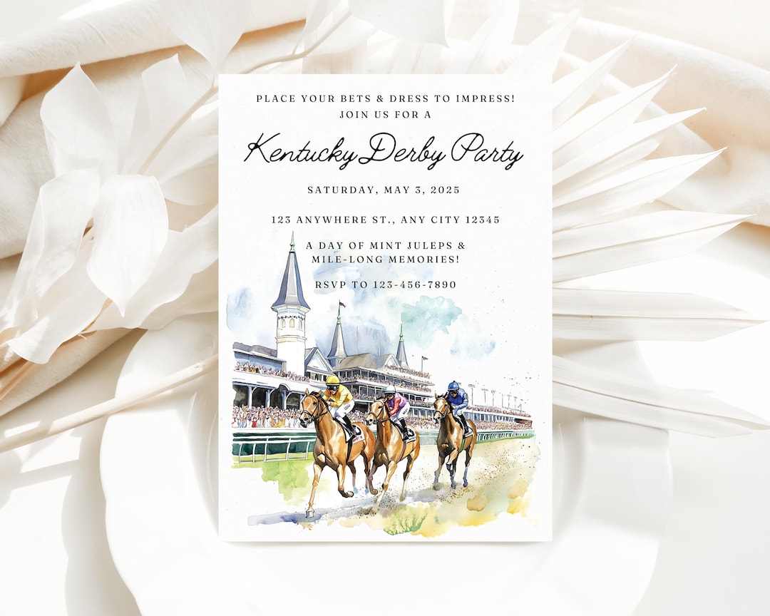 Kentucky Derby Party Invitation | Kentucky Derby Party | Derby ...