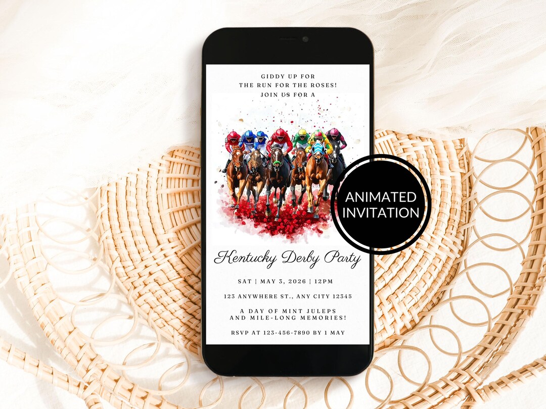 Run for the Roses Animated Invitation | Mobile Invitation | Kentucky ...