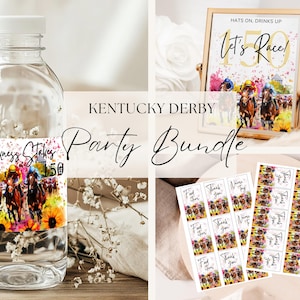 Preakness Party Decor Bundle | Horse Racing Printable's | Editable ...