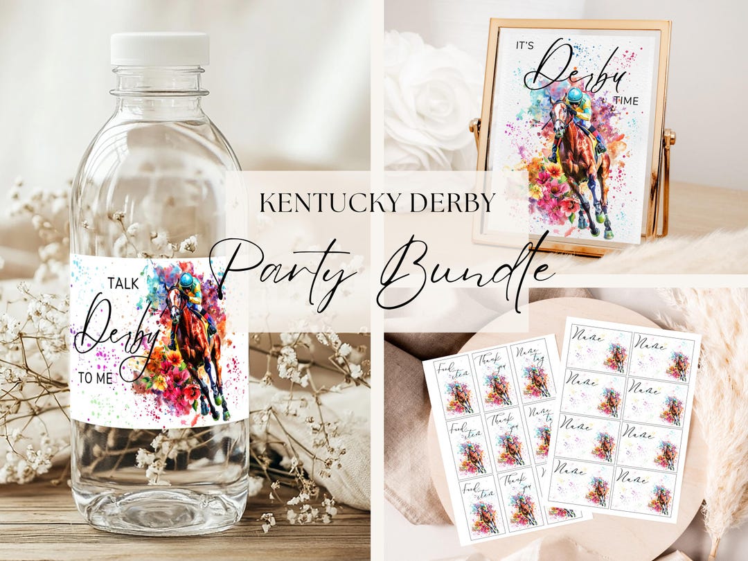Kentucky Derby Party Decor Bundle | Printable Derby Day Decorations ...