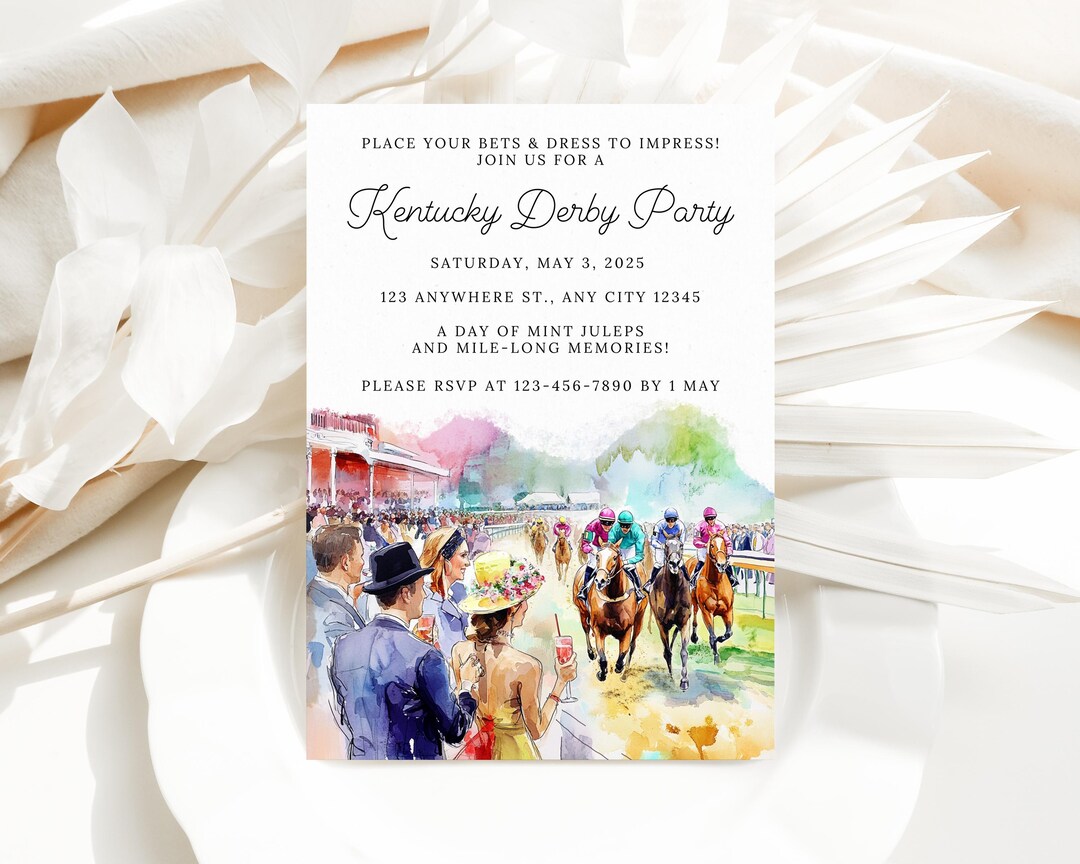 Kentucky Derby Party Invitation | Kentucky Derby Party | Derby ...