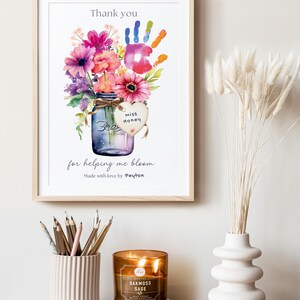 Teacher Appreciation Gift Handprint Art Instant Download | Printable ...