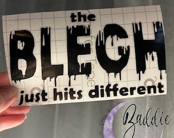 Blegh Car Decal - Etsy