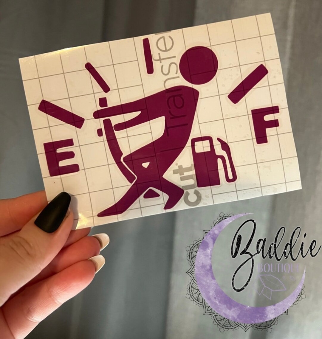 Stick Figure Gas Gage Decal - Etsy
