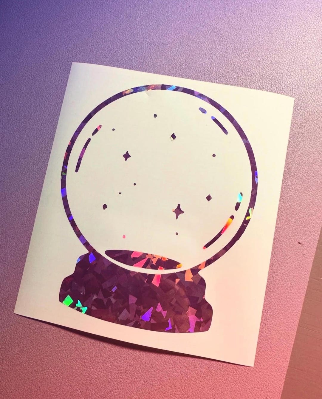 Sparkle Crystal Ball Decal - Etsy