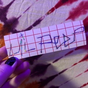 Lil Peep Name Decal - Etsy