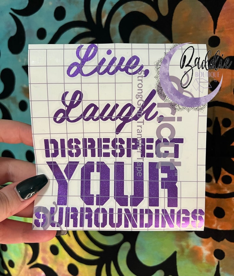 Disrespect Your Surroundings Car Decal - Etsy