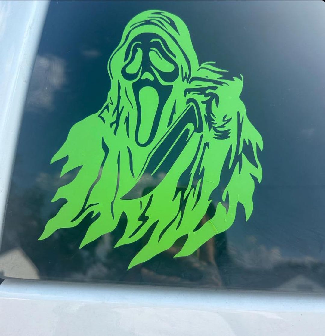 Scream Ghost Face Decal - Etsy UK