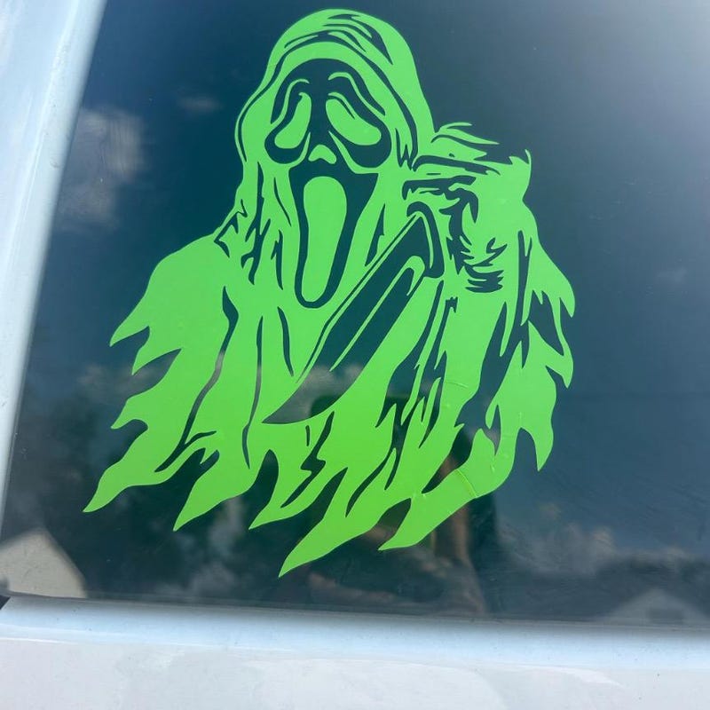 Ghostface Car Decals - Etsy