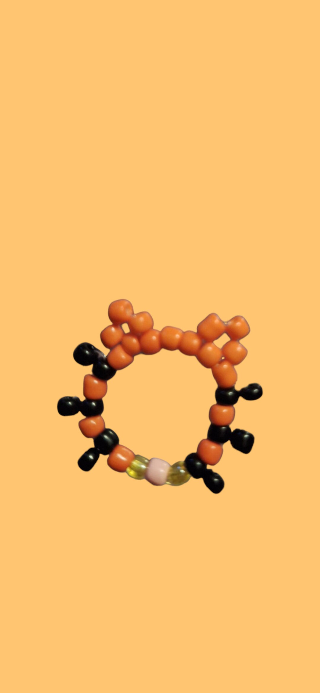 Stretchy Beaded Garfield Ring - Etsy