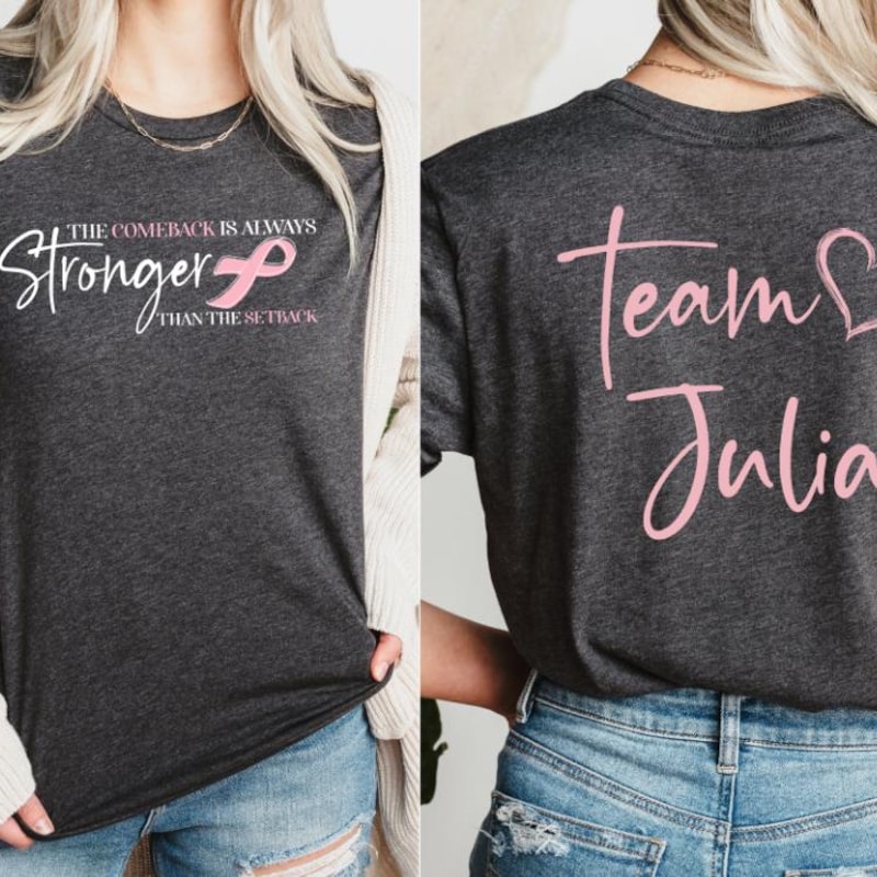 Breast Cancer Walk T Shirts - Etsy