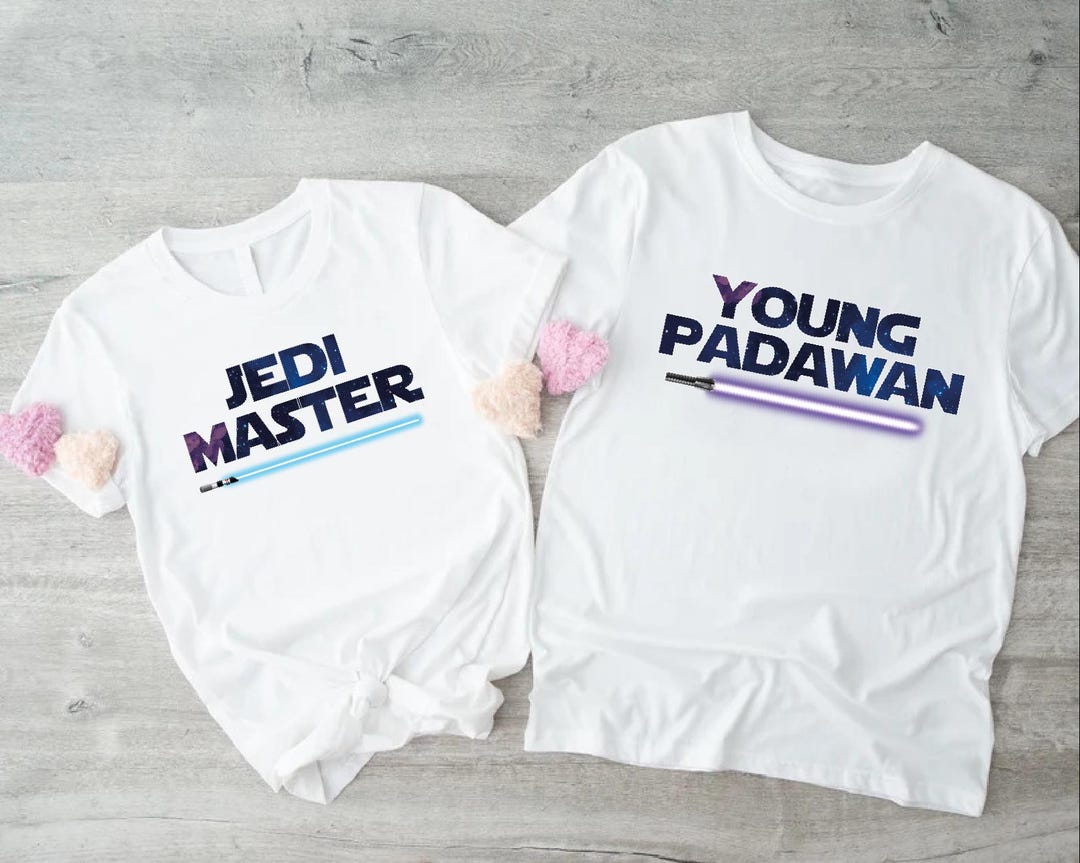 Jedi Master & Young Padawan Shirts: Star Wars Matching Set - Etsy