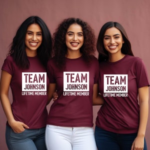 Custom Name Life Time Member Matching Shirts,family Reunion Shirt ...