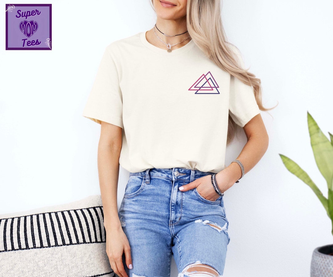 Bisexual Graphic Tee, Bi Pride Shirt, Subtle Bi Pride Shirt,bisexual ...