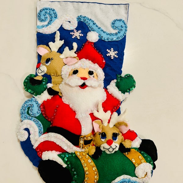 Christmas Stocking Applique - Etsy