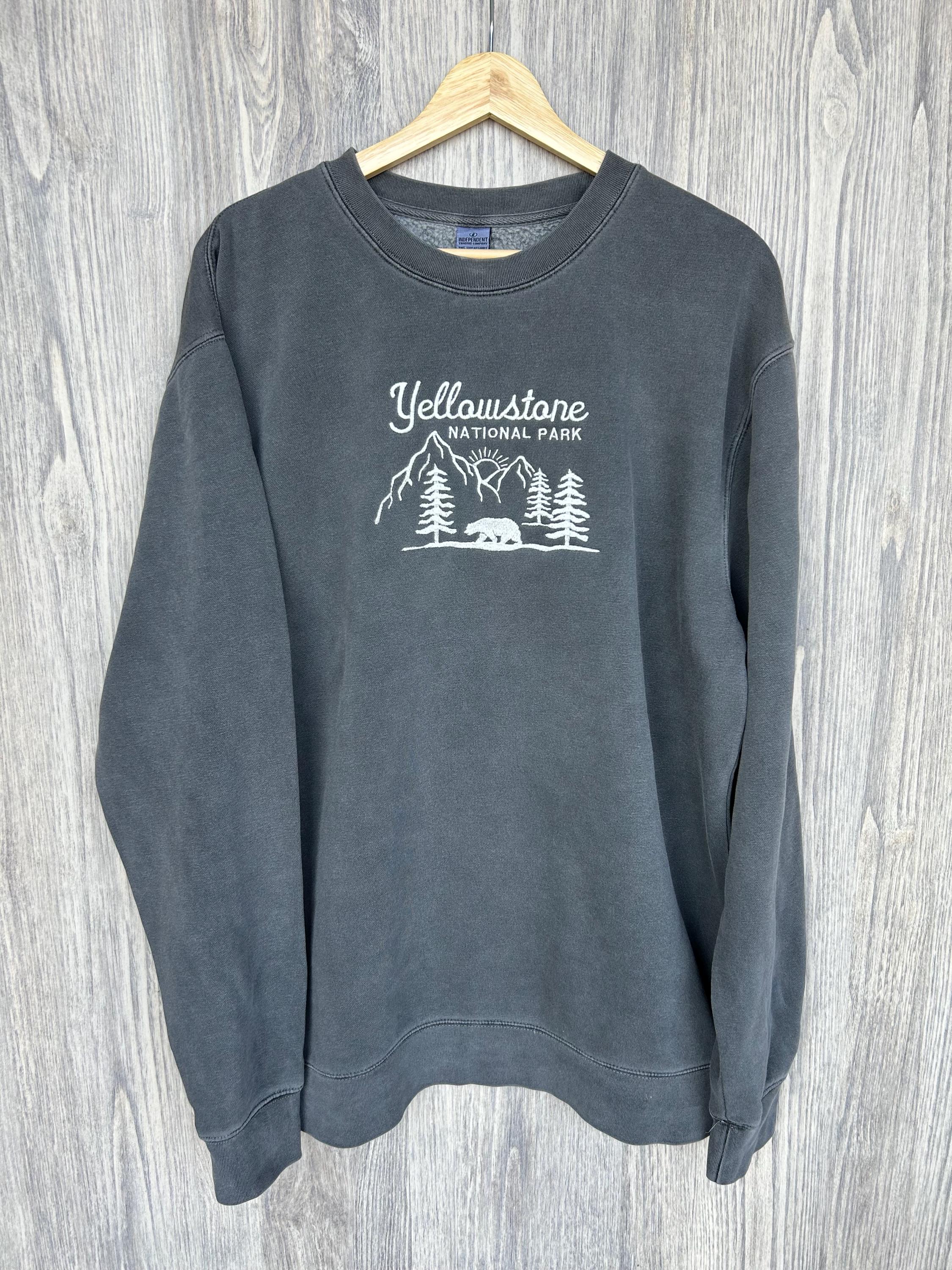 Yellowstone Premium Embroidered Sweatshirt, Wyoming Sweatshirt, Montana ...