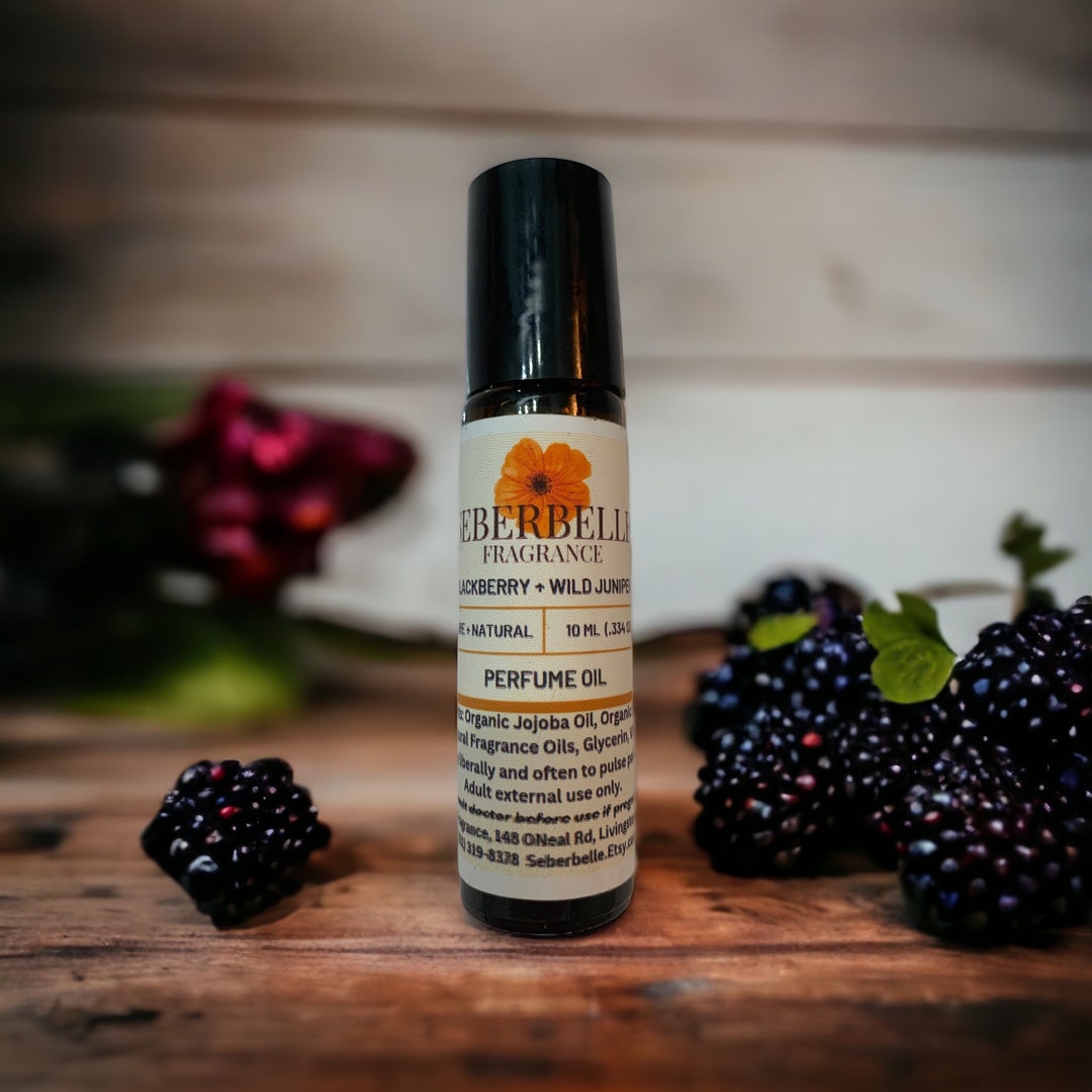BLACKBERRY & Wild JUNIPER Crushed Mountain Berries Perfume Oil or Spray ...