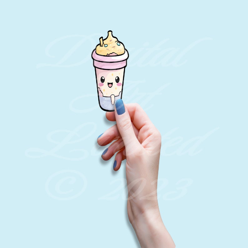 Digital Milkshake Stickers Printable Kiss Cut Stickers - Etsy
