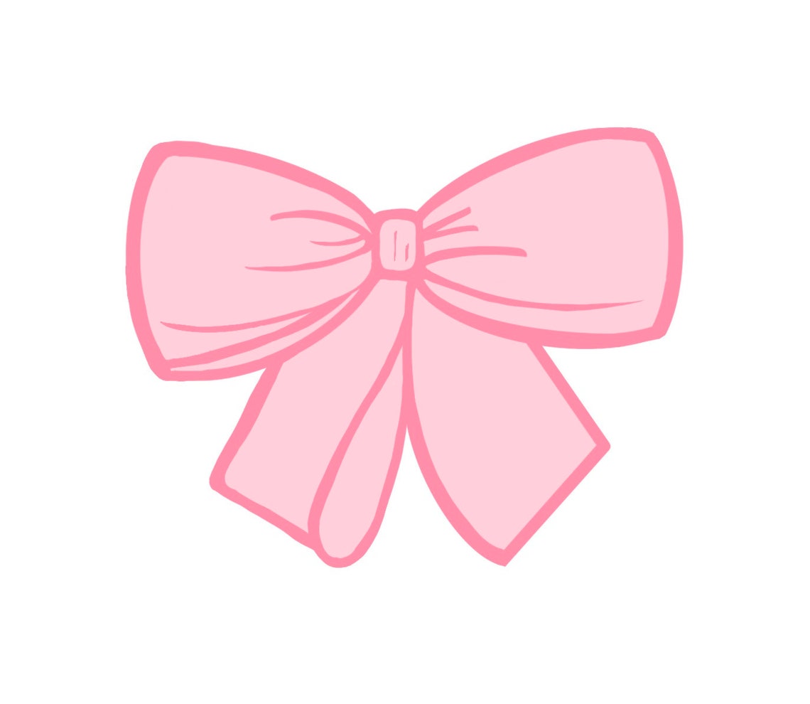 Pink Bow Coquette Bow Coquette Digital Download Cute PNG Easy DIY ...