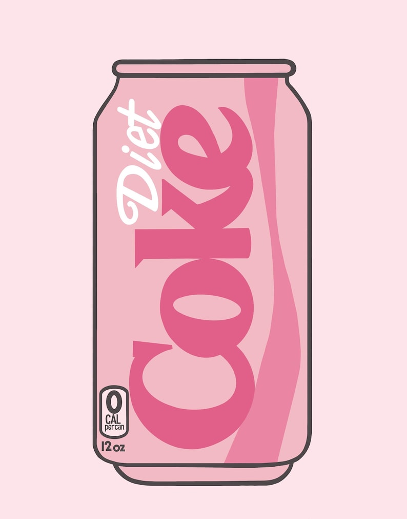 Soda Art | Digital Download | Pink Art | PNG Art | No Credit License ...