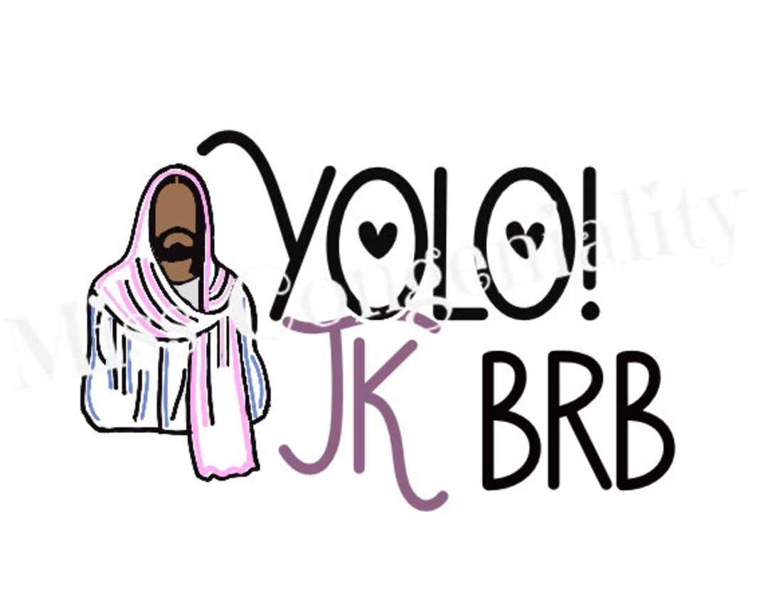 YOLO JK BRB | Funny Easter Artwork | Digital Download | Clipart - Etsy