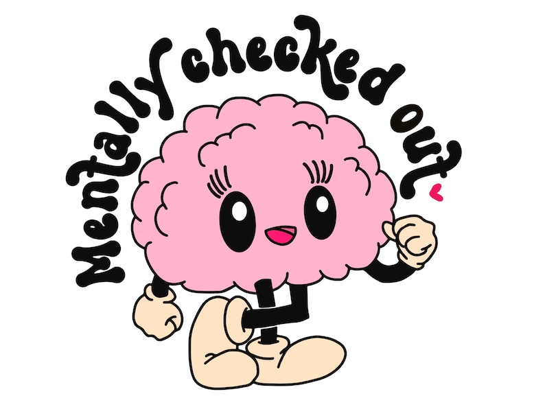 Mentally Checked Out | Funny Clipart | DIGITAL DOWNLOAD | Png and Jpeg ...