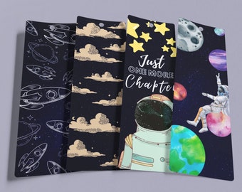 BEST VALUE Printable Bookmarks Set of 3 Galaxy Bookmark Designs Instant ...